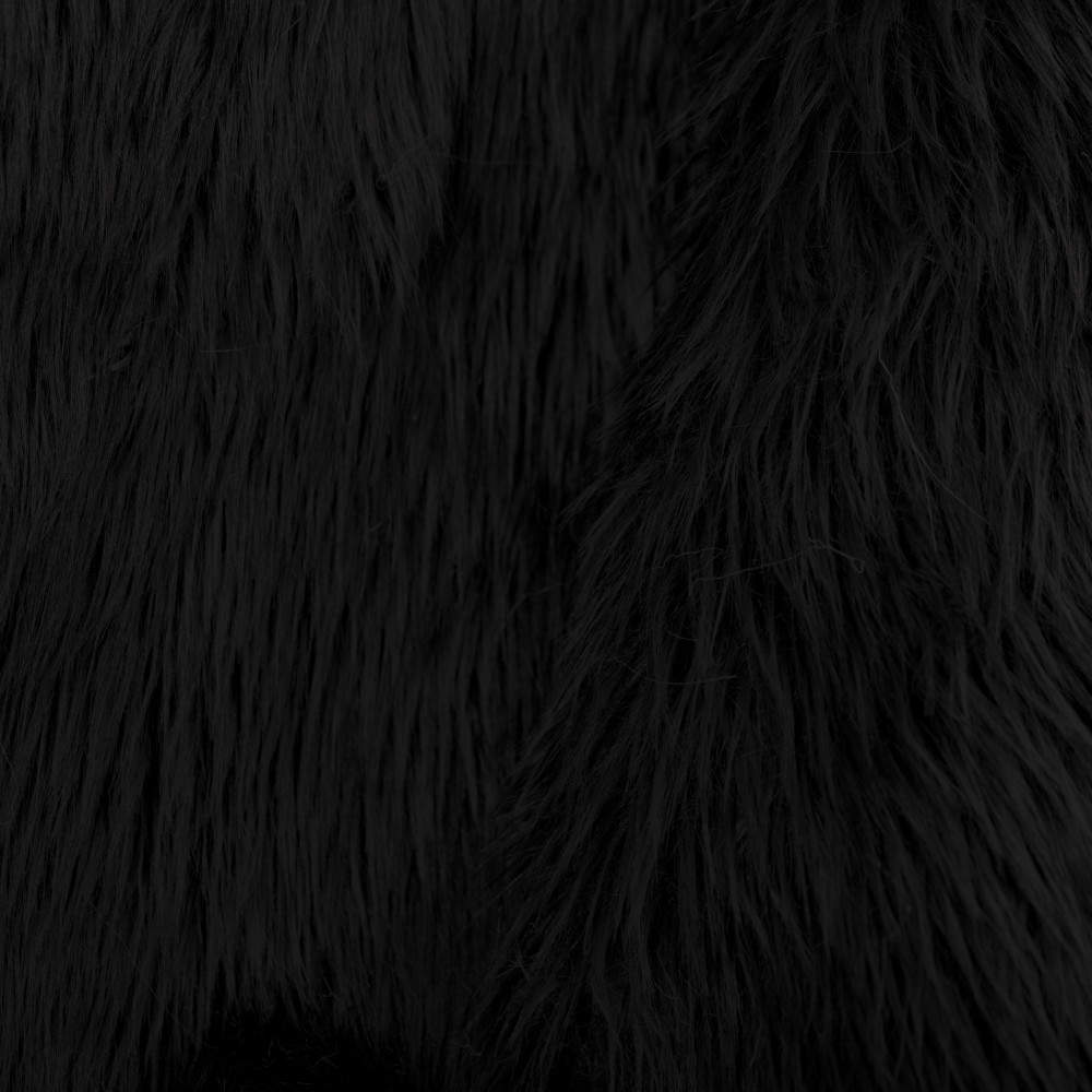 Black Luxury Shag Faux Fur