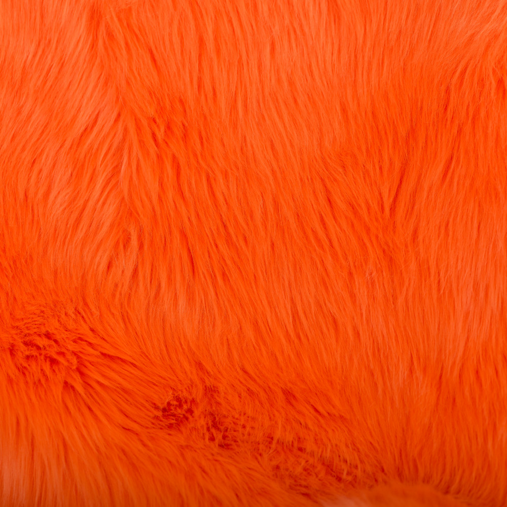 Orange Luxury Shag Faux Fur