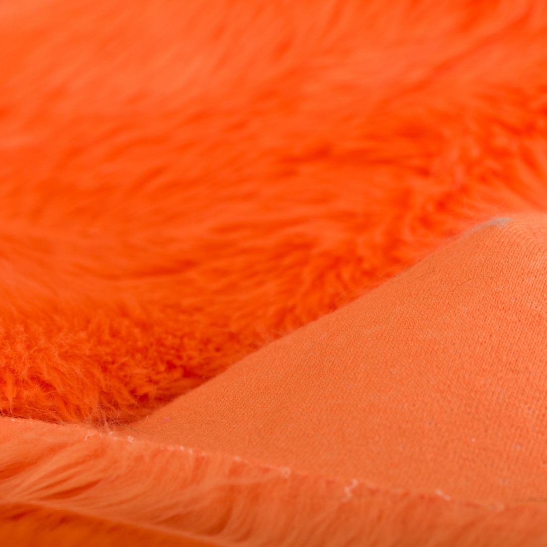 Orange Luxury Shag Faux Fur
