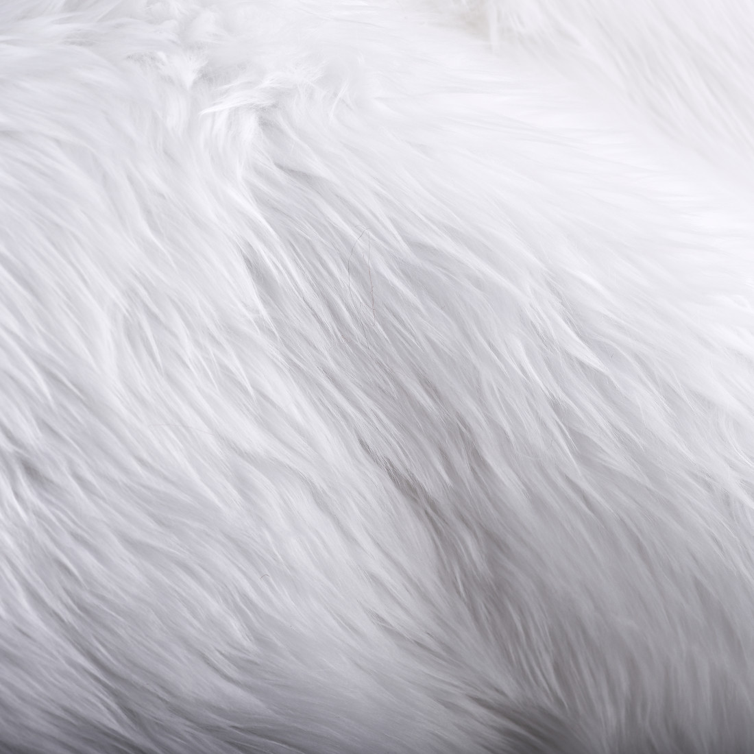 White Luxury Shag Faux Fur