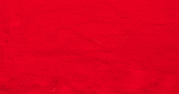 Fire Red Beaver Faux Fur