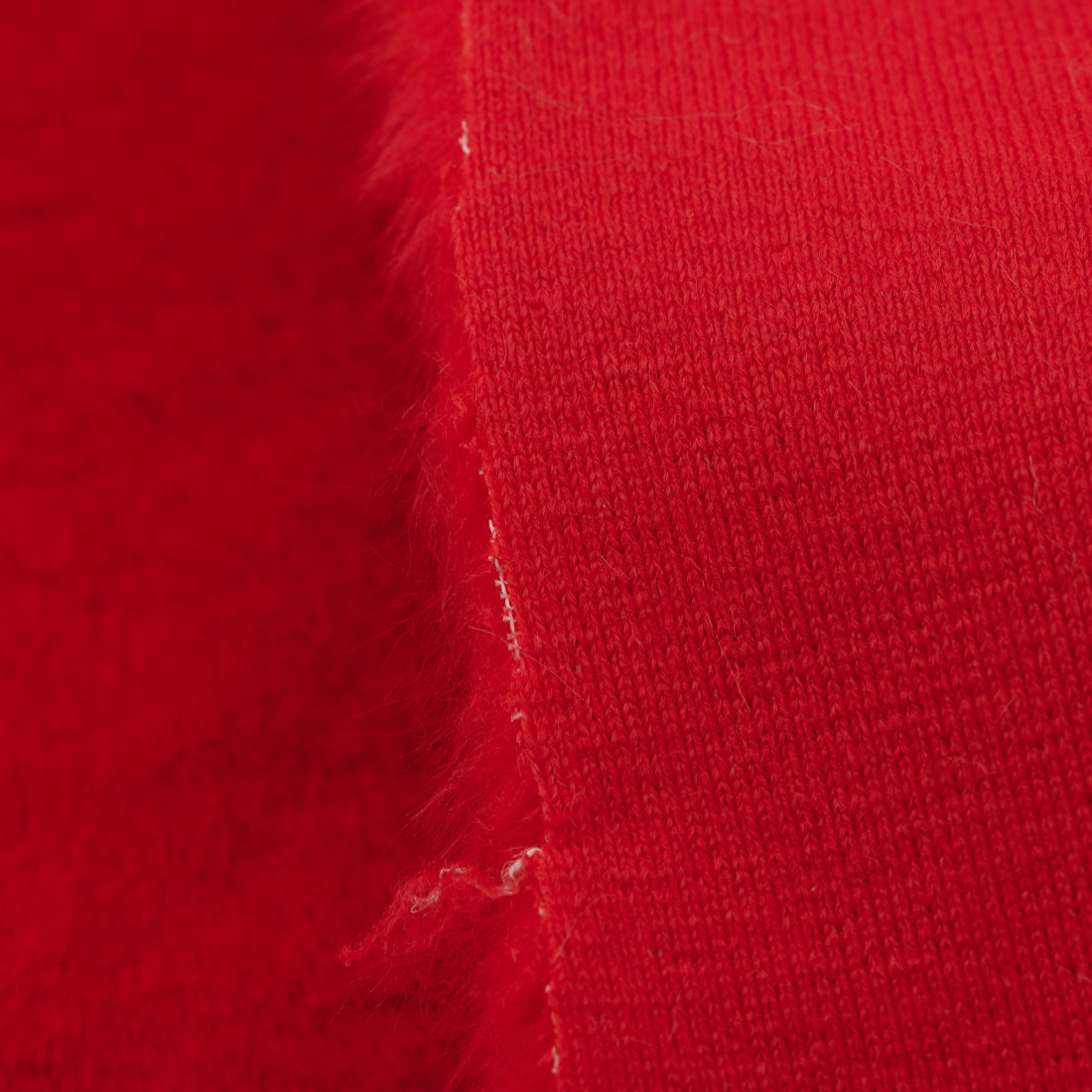 Fire Red Beaver Faux Fur