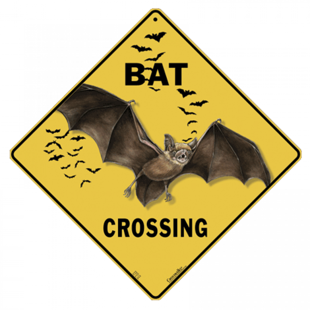 Bat Crossing Sign