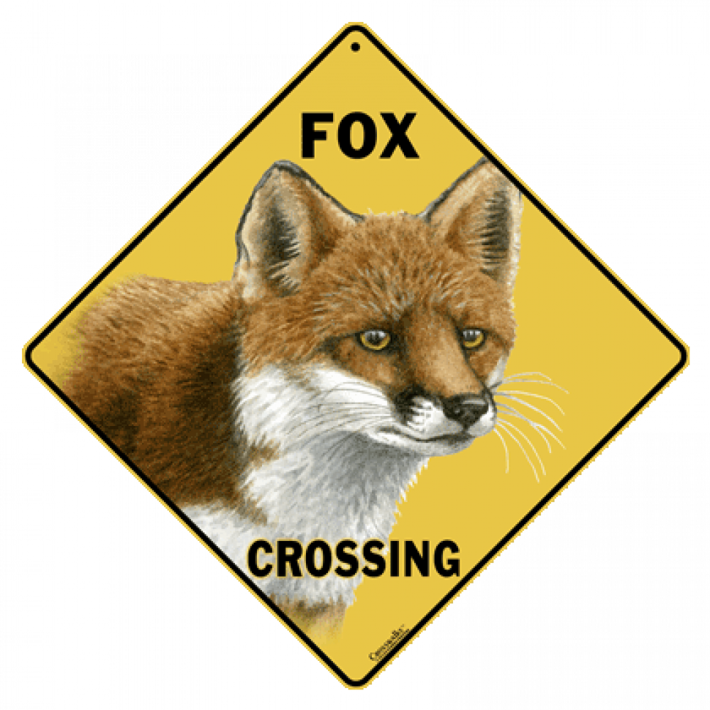 Fox Crossing Sign