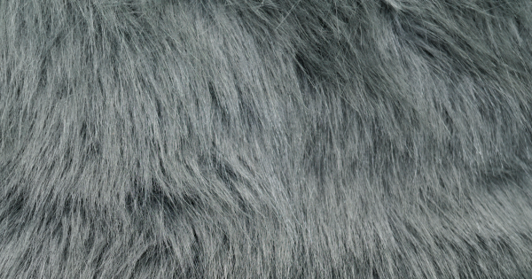 Gray Luxury Fox Faux Fur
