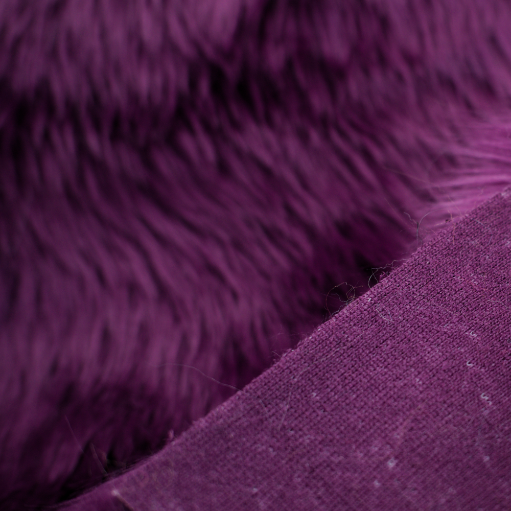Plum Luxury Shag Faux Fur