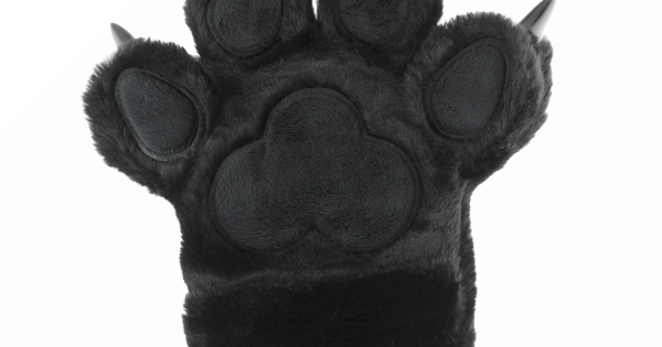 Black Handmade Fursuit Paws