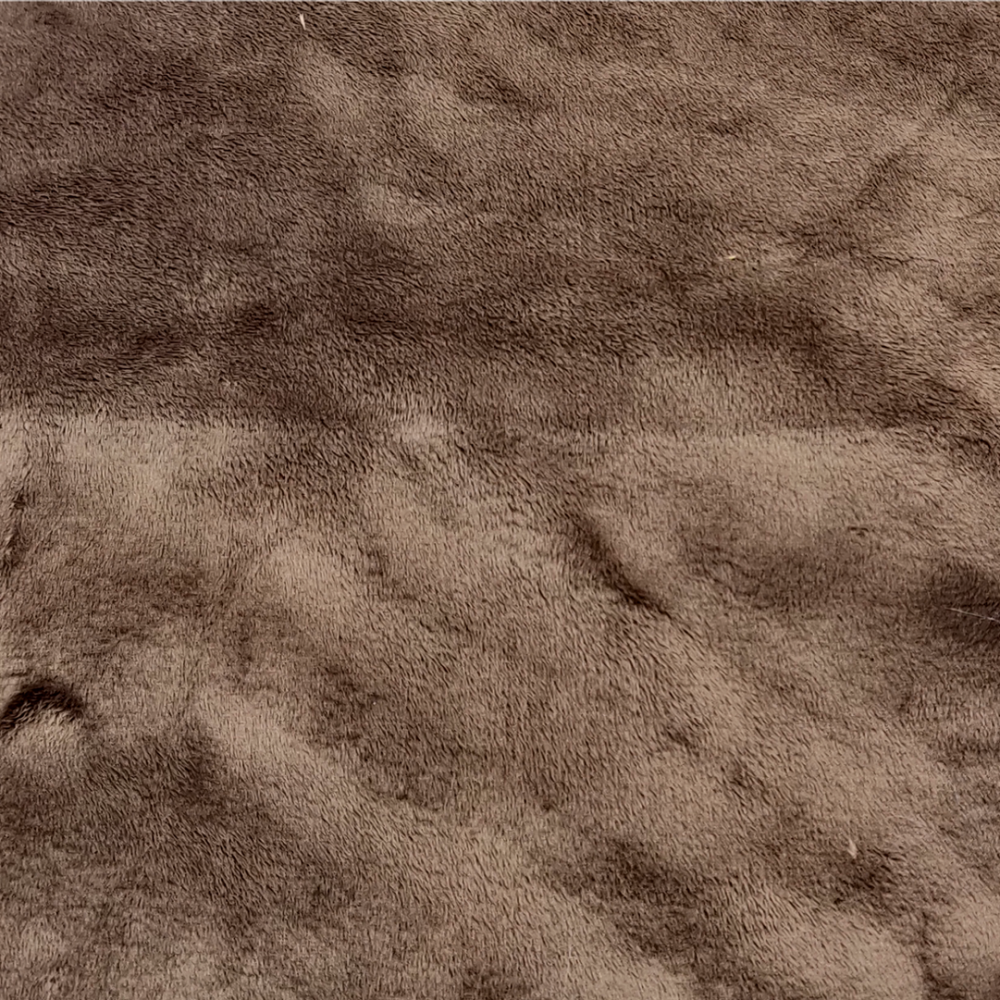 Chocolate Brown Minky Fabric