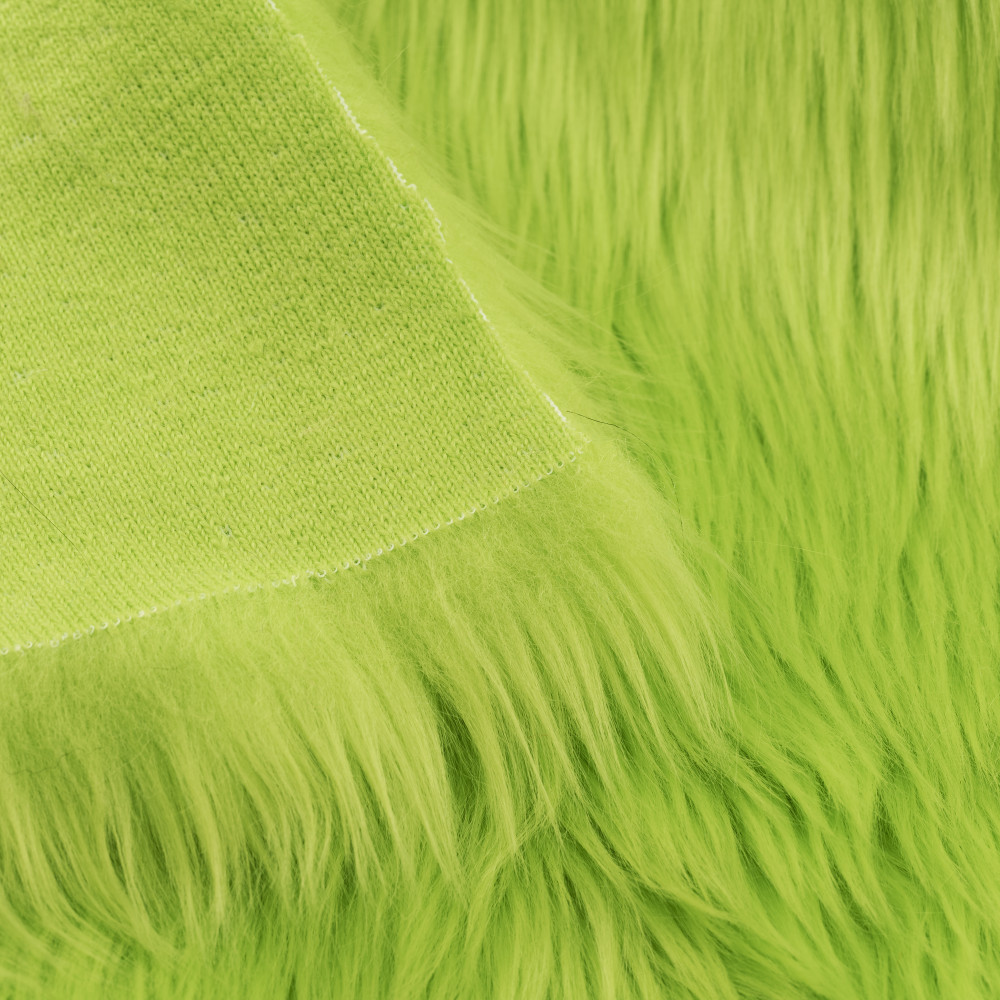Lime Green Luxury Shag Faux Fur
