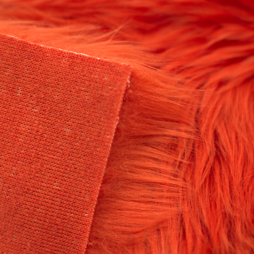 Burnt Orange Luxury Shag Faux Fur