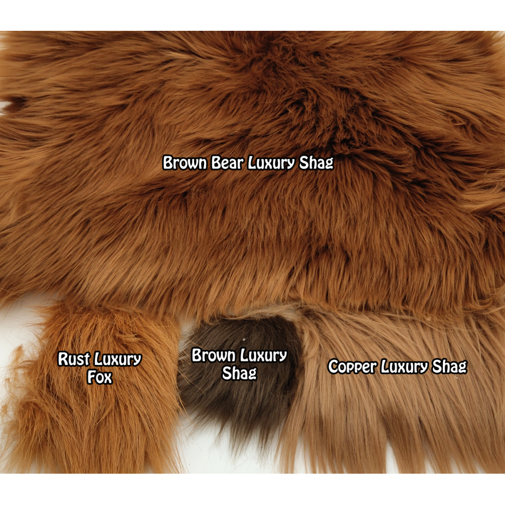 Brown Bear Luxury Shag Faux Fur