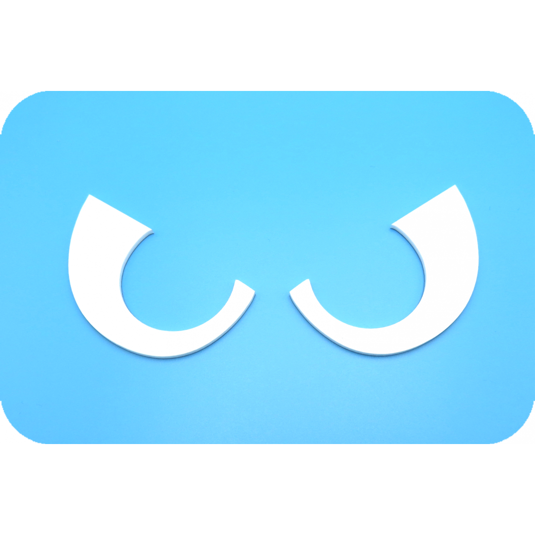 Laser-Cut Acrylic Angry Toony Eye Blanks