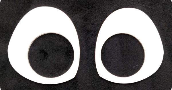 Laser-Cut Acrylic Oval Toony Eye Blanks