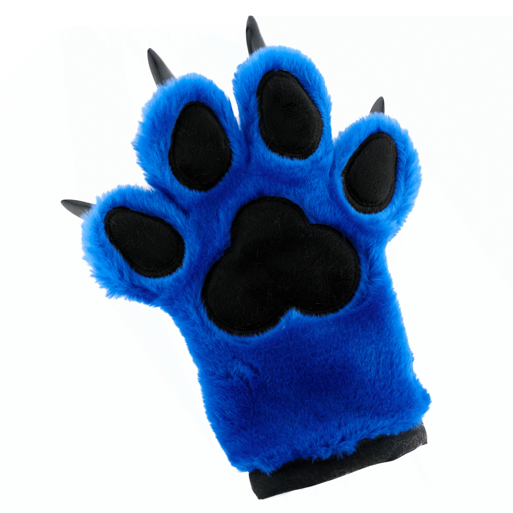 Royal Blue Handmade Fursuit Paws