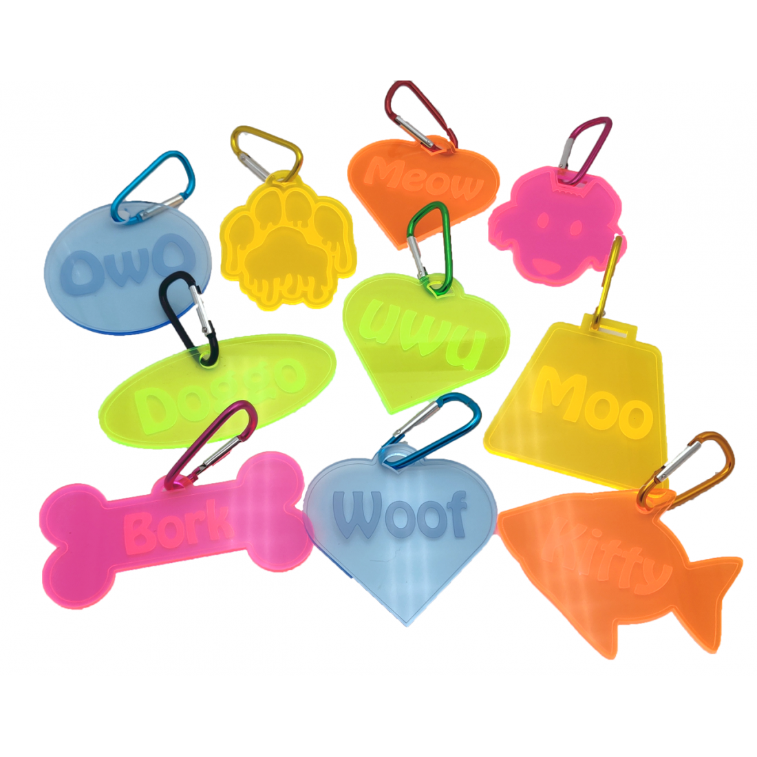 Premade Laser Engraved Fursuit Collar Tag