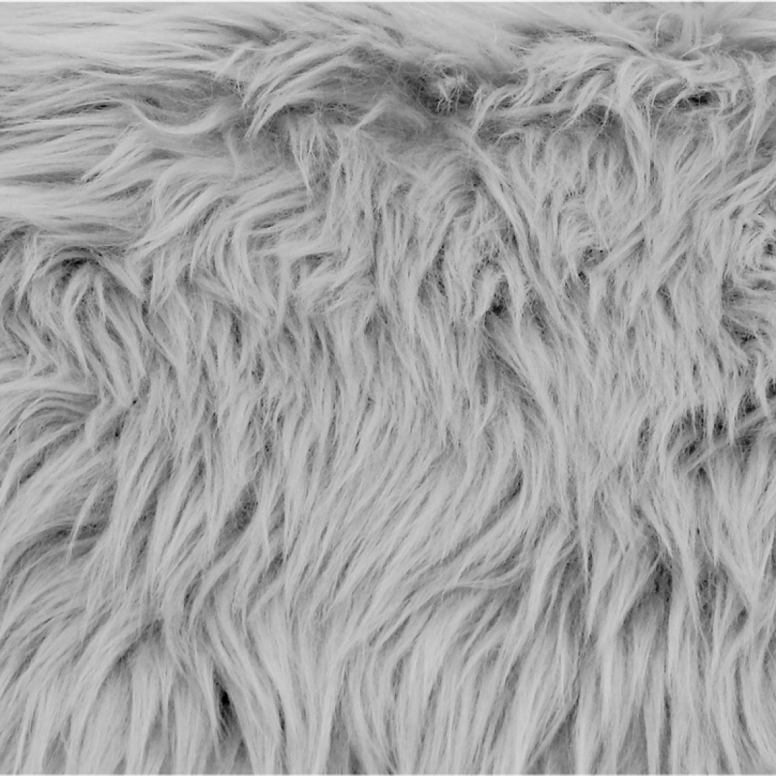 Silver Luxury Shag Faux Fur