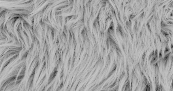 Silver Luxury Shag Faux Fur